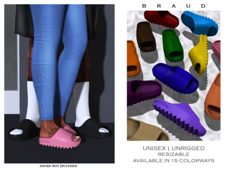 Second Life Marketplace - [BRAUD] Beezy Slides Yellow